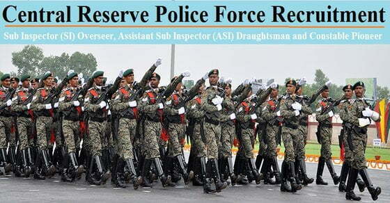 Central Reserve Police Force Recruitment 2017 - CRPF ONLINE FORM